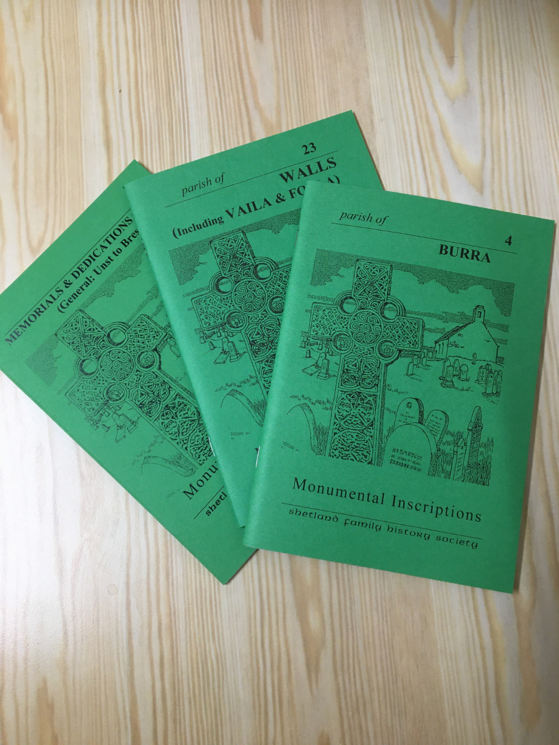 Individual Monumental Inscription Books | Shetland Family History Society
